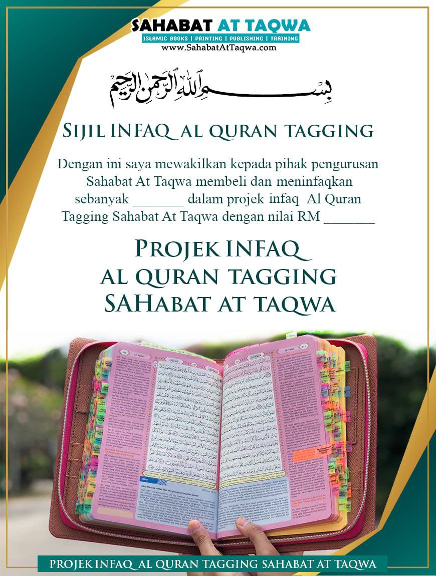 Khidmat pengurusan infaq Al Quran tagging?