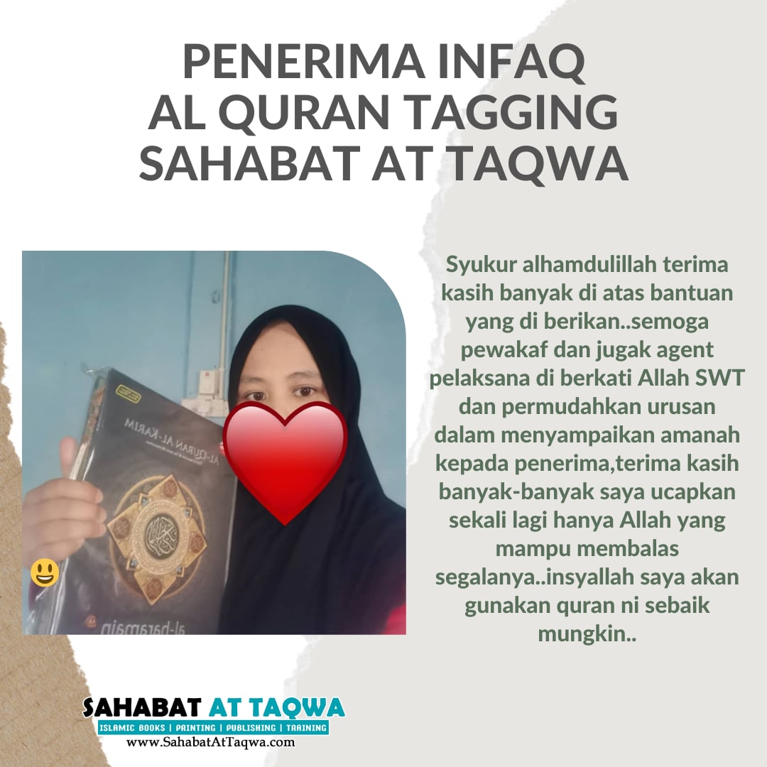 Khidmat pengurusan infaq Al Quran tagging?