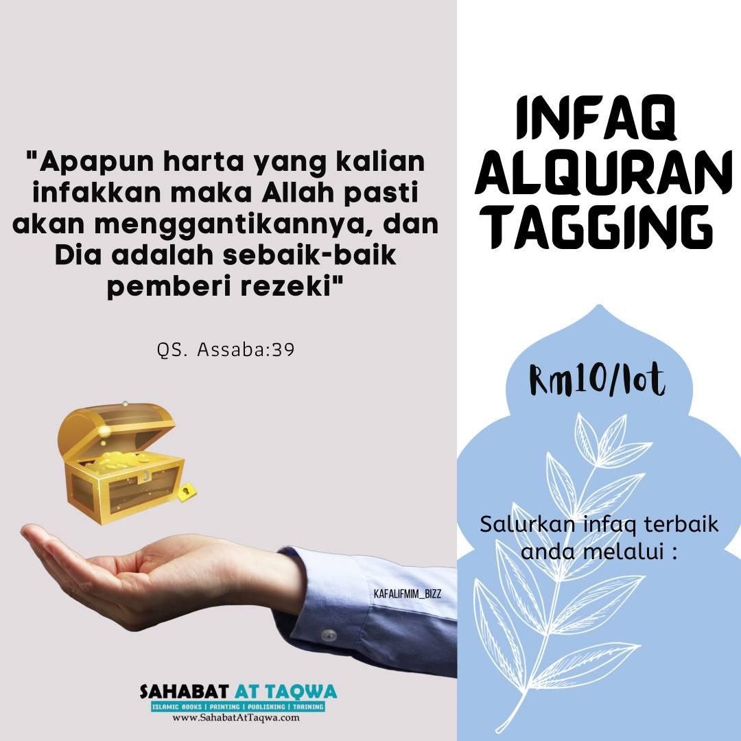 Khidmat pengurusan infaq Al Quran tagging?