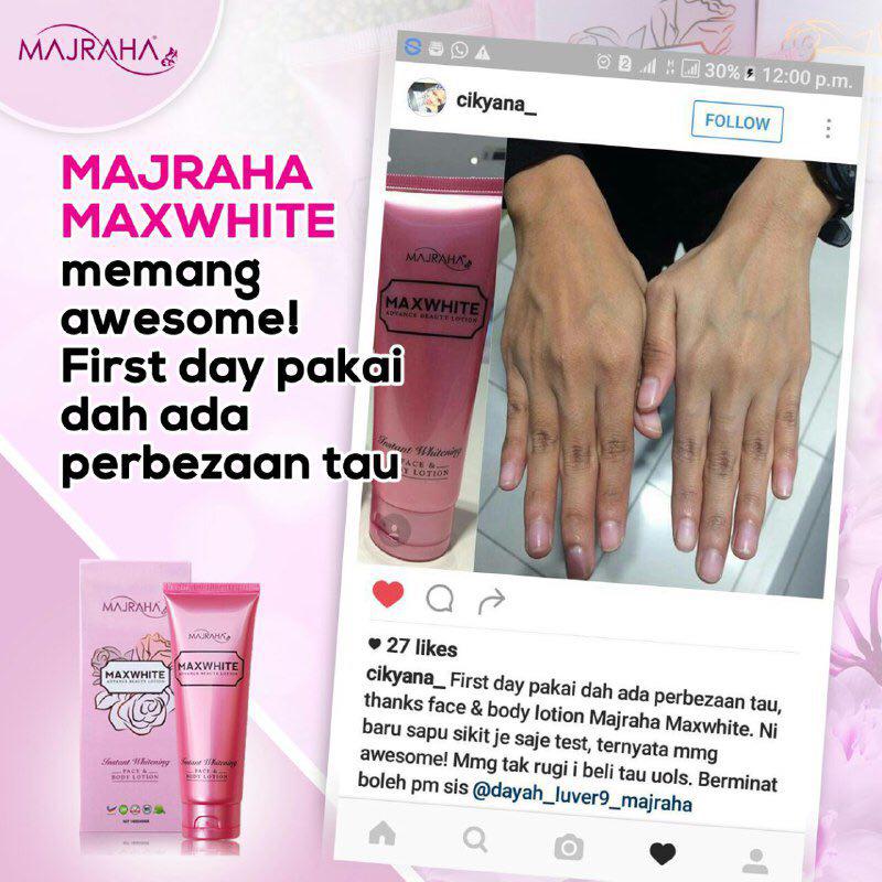 BUY MAJRAHA MAXWHITE LOTION + ANY OTHER MAJRAHA PRODUCT AND GET 1 FREE MELLOW BEAUTY BAR